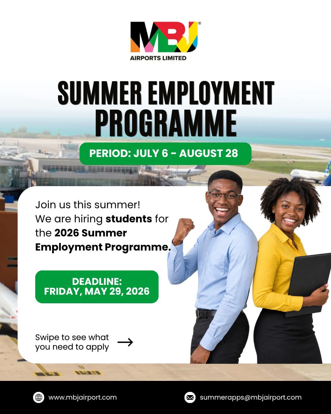 Norman Manley International Airport Summer Programme 2026 | OFCY